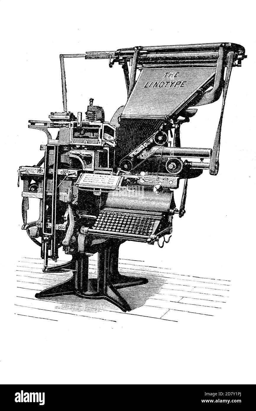 El linotipo, la tecnología antes que los equipos de computo. - Copiers